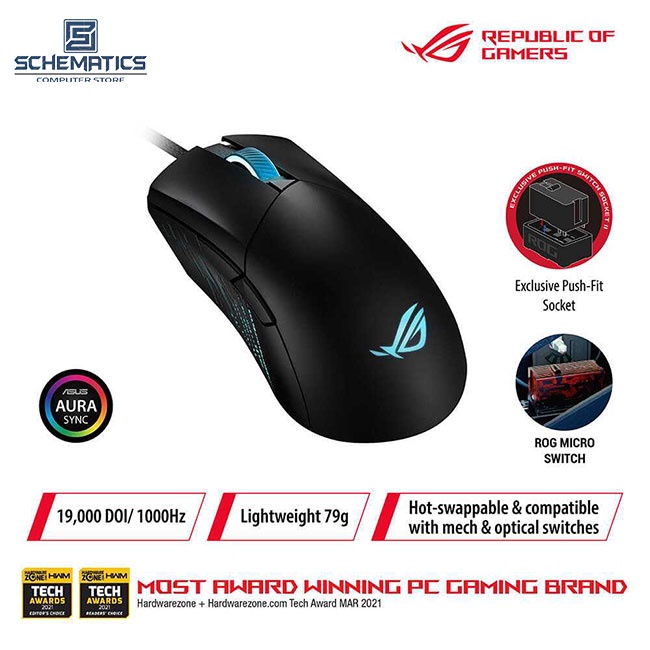 Jual ASUS ROG Gladius 3 Gaming Mouse | Shopee Indonesia