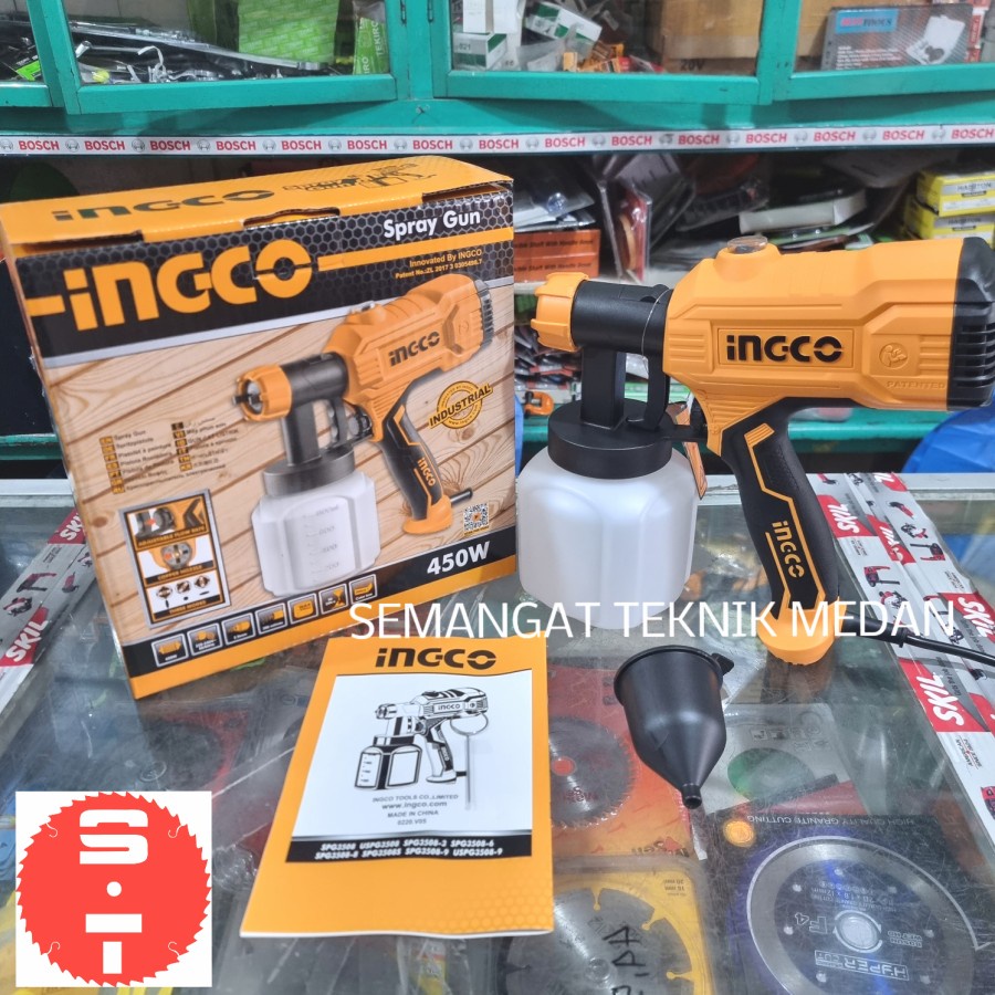 Jual SPG3508 SPRAY GUN LISTRIK HD SEMPROTAN ANGIN CAT TABUNG BAWAH ...