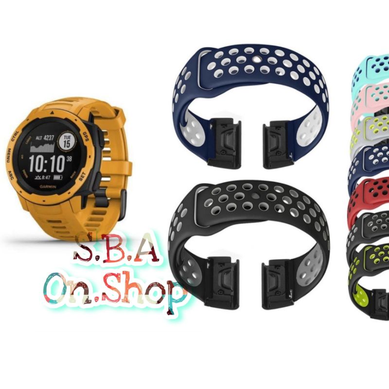 Jual Strap Model Nike Sport Quick Fit Easy Watch Band Tali Jam Garmin ...