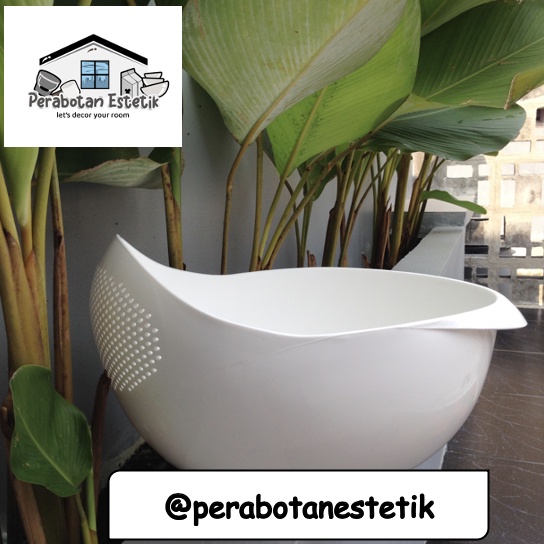 Jual Peniris Beras Estetik / Peniris beras putih / Wadah Tempat peniris ...