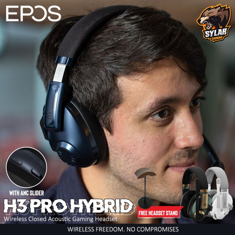 Jual EPOS H3 Pro Hybrid Closed Acoustic Bluetooth Gaming Headset ...