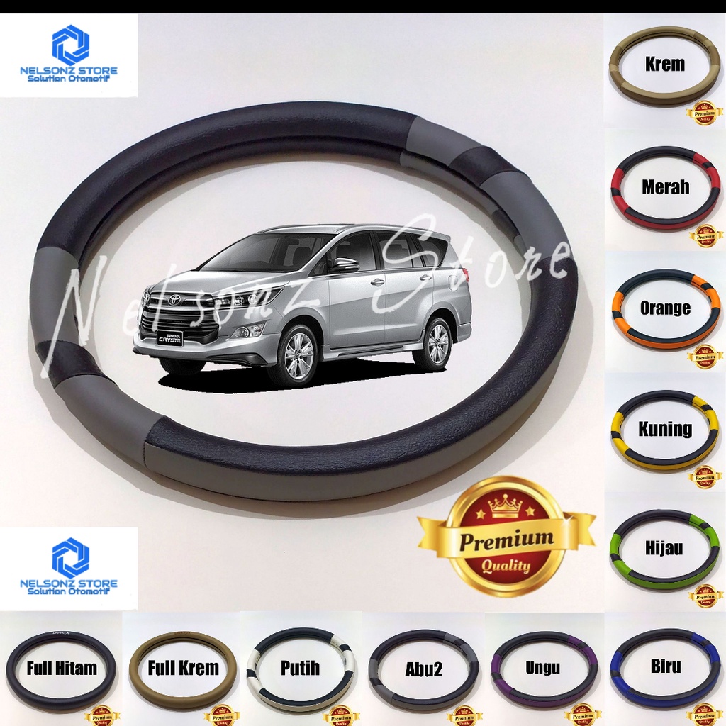 Jual Cover Stir Innova Sarung Setir Toyota All New Innova Reborn Cover ...
