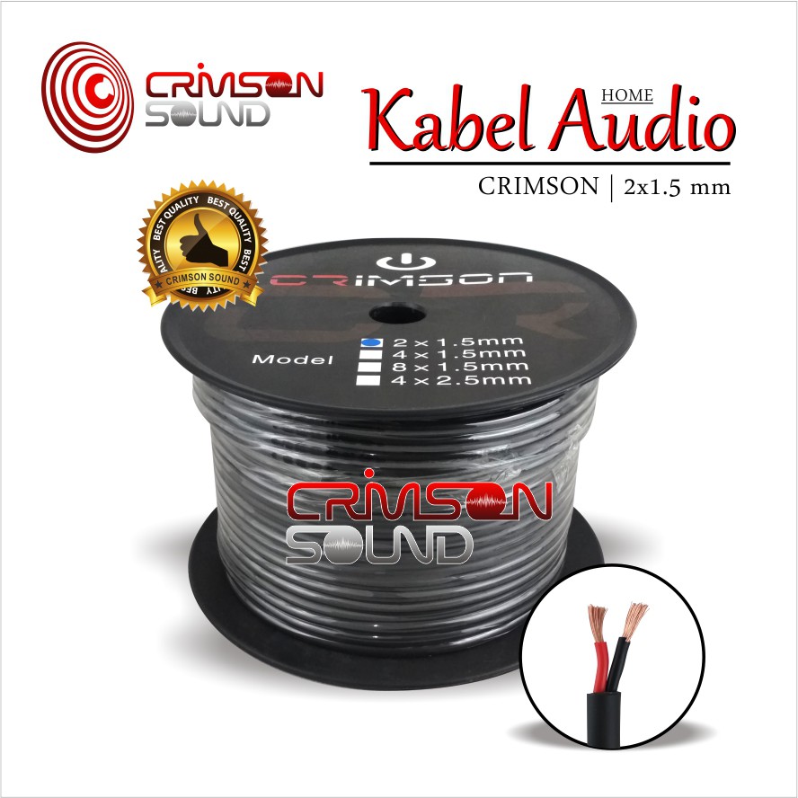 Jual KABEL SPEAKER 2x1.5 mm CRIMSON Kabel Tasker - PER METER | Shopee ...