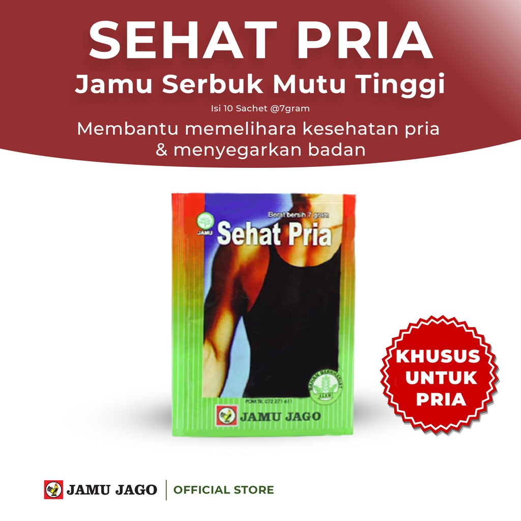 Jual Sehat Pria Jamu Serbuk Membantu Memelihara Kesehatan Pria dan ...