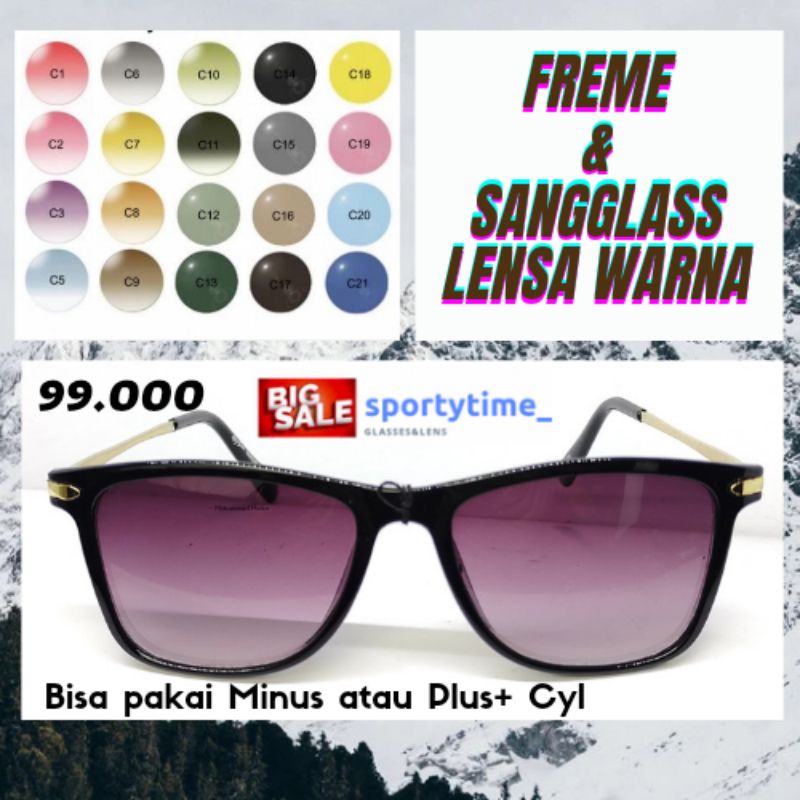 Jual Kacamata Lensa di Warna Plus / Minus | Shopee Indonesia