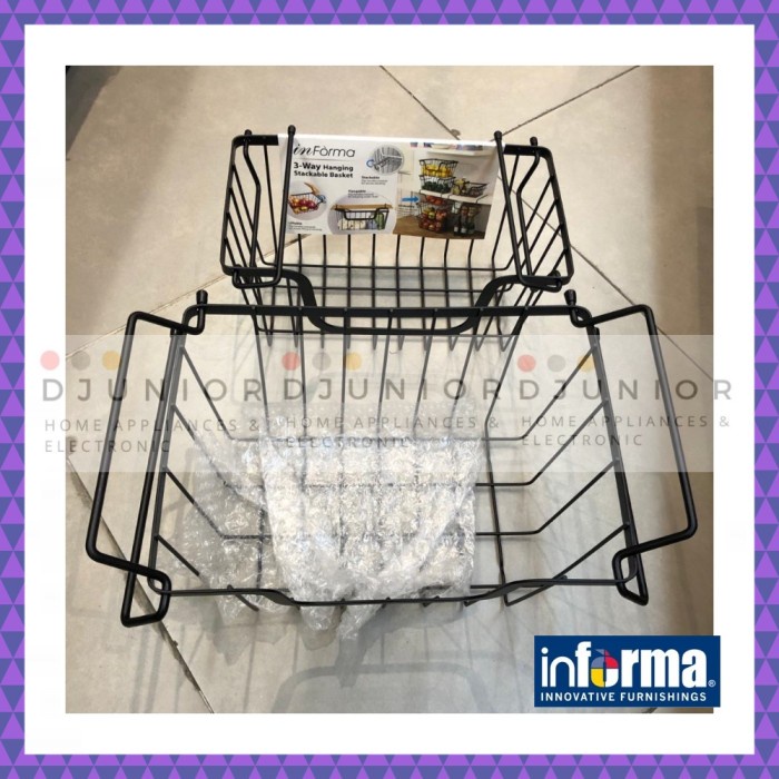 Jual Rak Dapur - Informa - Hanging Stackable Basket / Rak Gantung Bumbu ...