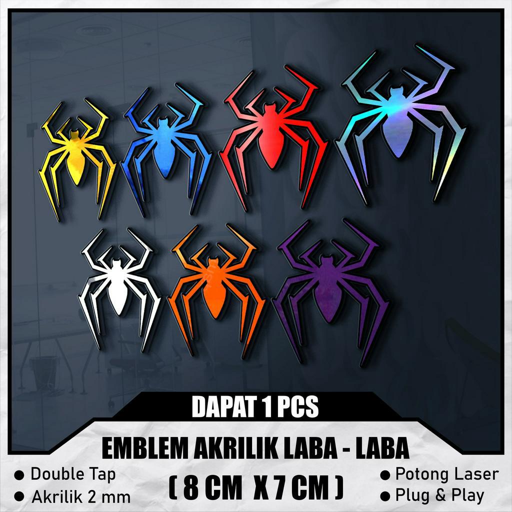 Jual Emblem Laba Laba Emblem TIMBUL Akrilik 2mm + Doubel Tape Foam ...