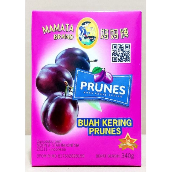Jual PRUNES 340gr | BUAH KERING PRUNES | MAMATA PRUNES | FRUIT | BUAH PRUNES | BUAH PLUM | PLUM ...