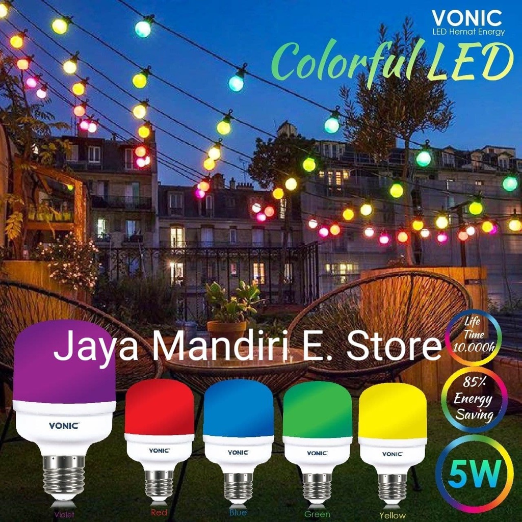 Jual Lampu LED Tabung Murah Kapsul PIOLINE / OMI / SUNSONIC / VONIC 5 w ...