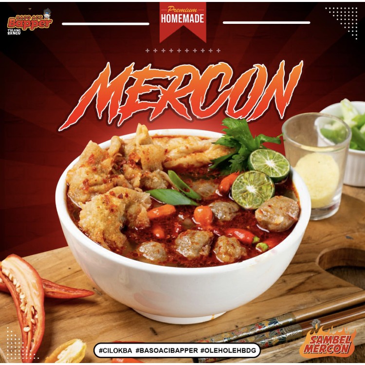 Jual (READY STOCK) BASO ACI BAPPER SAMBEL MERCON BAPER | BAKSO TULANG ...
