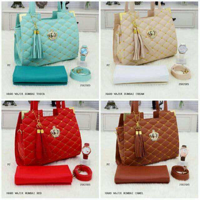 Jual 3in1 ( Tas, Jam tangan n Dompet ) Murahhh | Shopee Indonesia