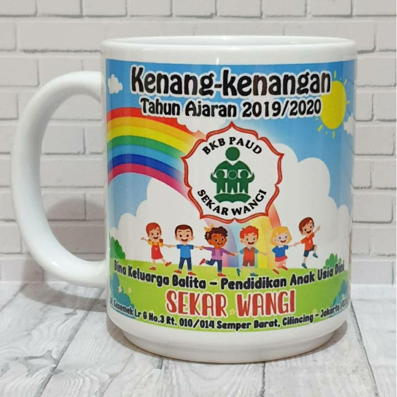 Jual GMM-07 / Souvenir Mug Custom Kenang - Kenangan Sekolah Mug Import ...
