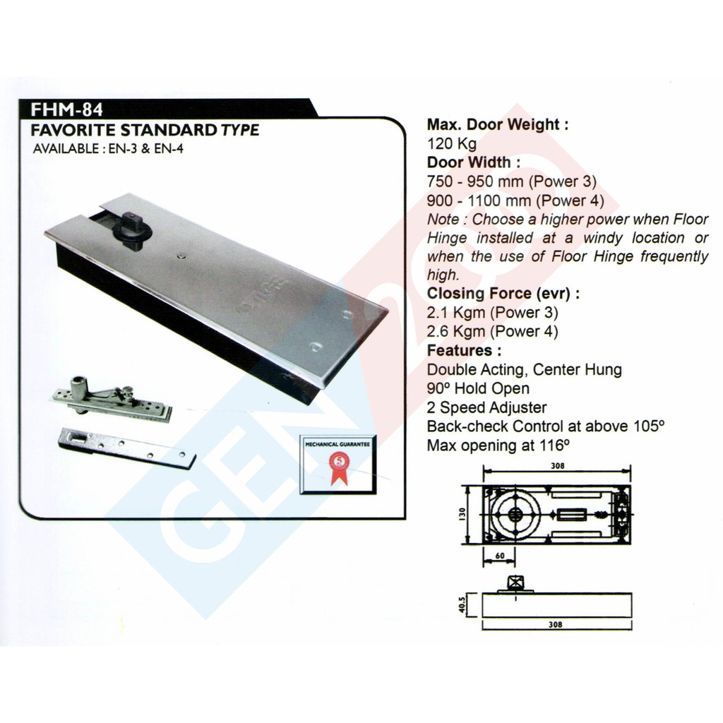 Jual Engsel Lantai Tanam Engsel Pintu Kaca Kayu Floor Hinge Spring OMGE ...