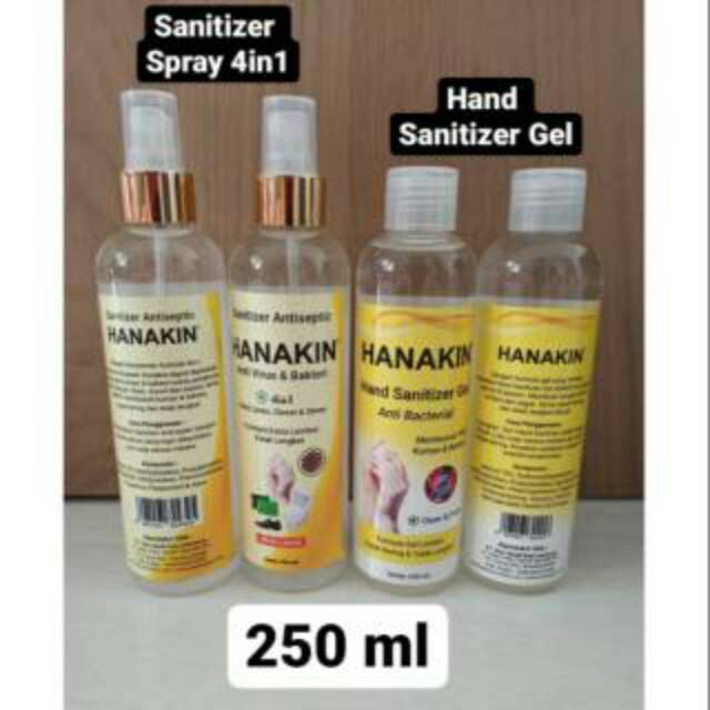 Jual Hanakin hand sanitizer 100 ml dan 250 ml | Shopee Indonesia