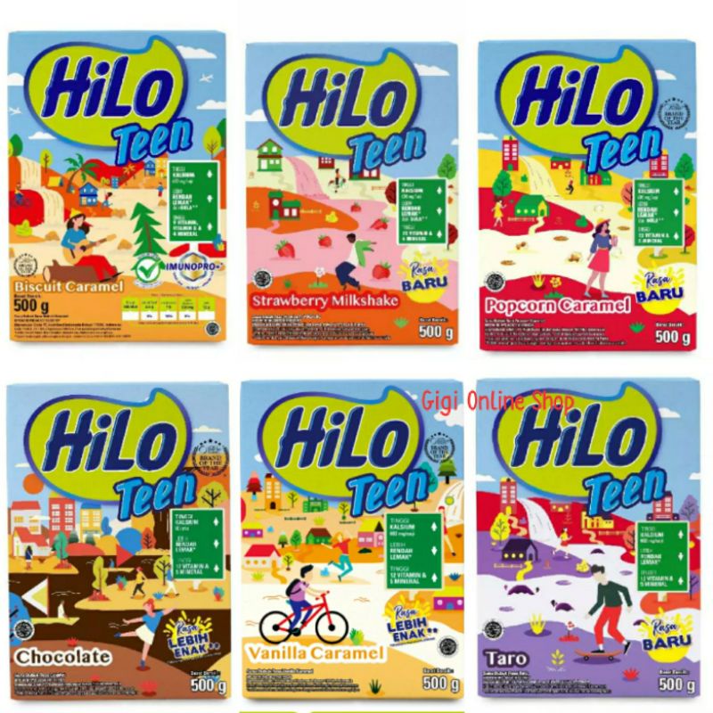 Jual HiLo Teen 400g 500g Susu Remaja Tumbuh Tinggi Kalsium Protein ...