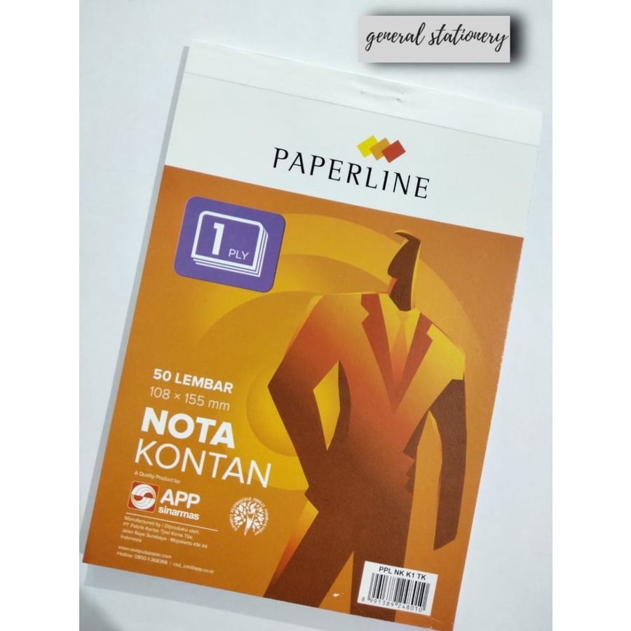Jual Paperline Nota Kontan Kecil 1 Ply (PPL NK K1) | Shopee Indonesia