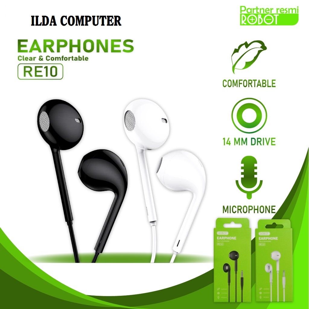 Jual HEADSET ROBOT RE10 FULL BASS STEREO Original | Shopee Indonesia