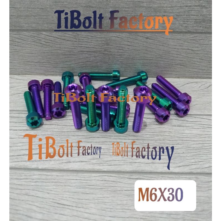 Jual Baut Proti Titanium GR5 M6X30, Baut CVT, Baut Probolt, Titanium ...