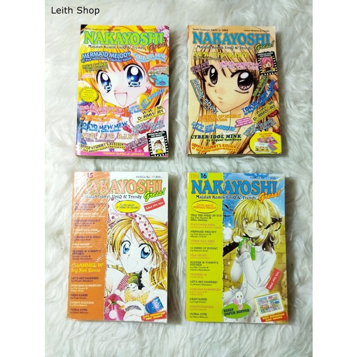 Jual Buku Komik Set Nakayoshi Vol 4 5 15 16 Manga Majalah Bookset ...