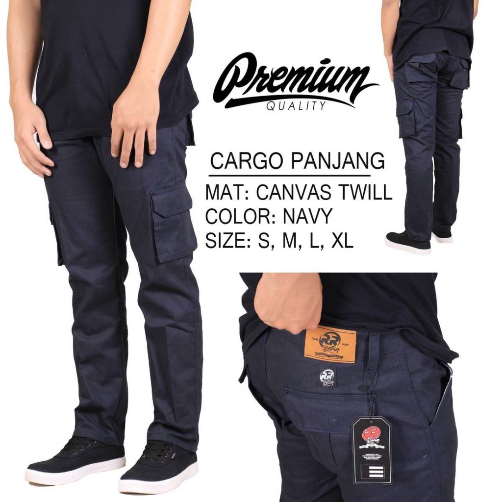 Jual Cargo Pants Pria / Celana Cargo Panjang Pria Denver Series Warna ...