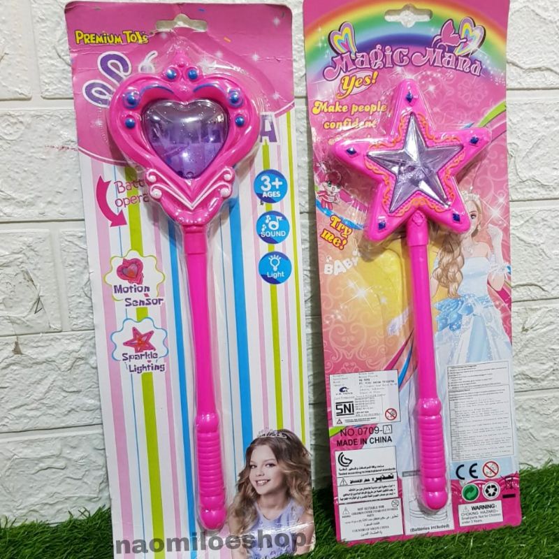 Jual Mainan Tongkat Magic Wand Tongkat ajaib tongkat princess | Shopee ...
