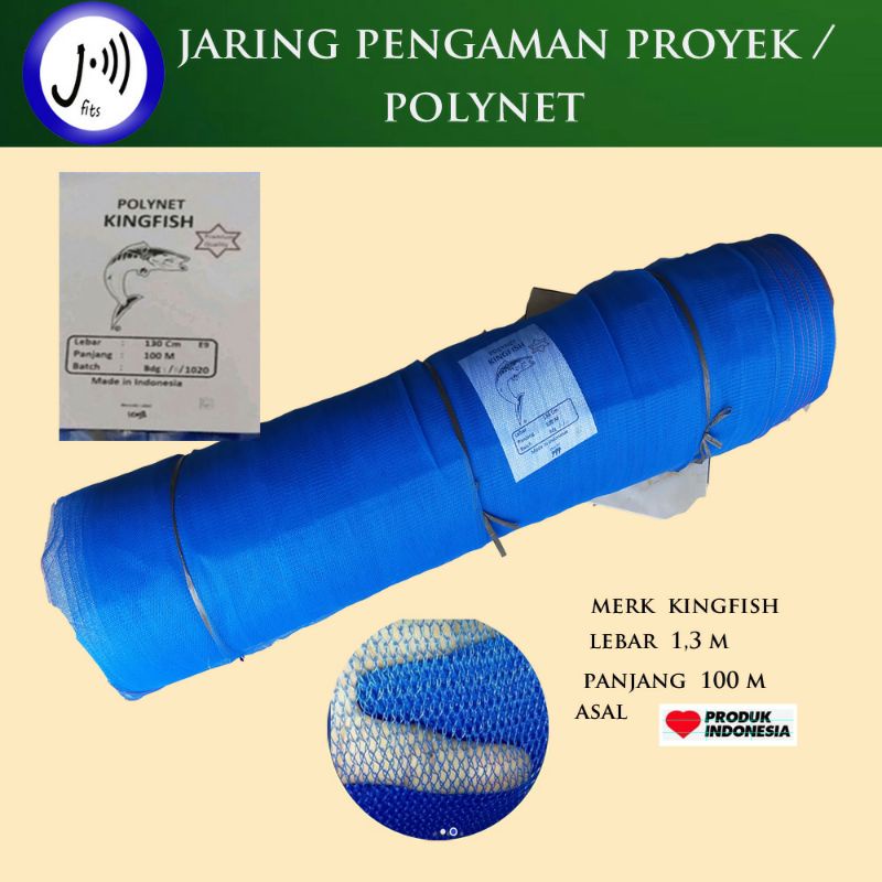Jual Jaring pengaman bangunan proyek / Polynet biru / safety net Roll P ...