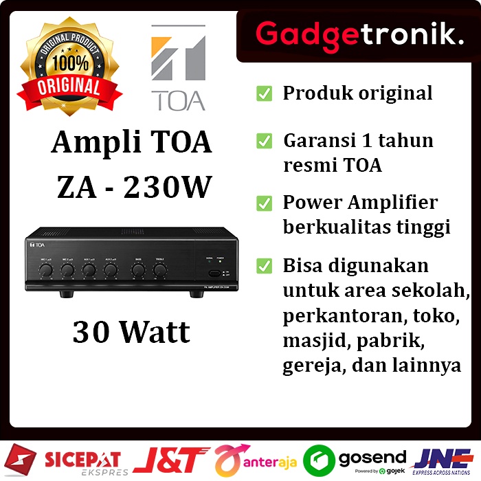 Jual Ampli TOA ZA 230W / Mixer Power Amplifier TOA ZA 230W (30 Watt) | Shopee Indonesia