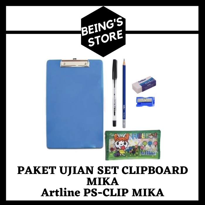 Jual PAKET UJIAN SET PAPAN JALAN MIKA ARTLINE PS-CLIP MIKA | Shopee ...