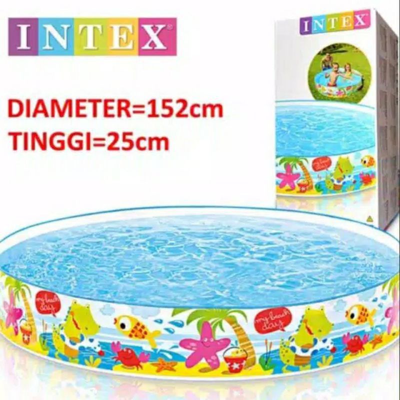 Jual Kolam renang intex tanpa pompa / kolam renang instant / portable ...