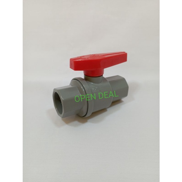Jual Ball valve 1/2 KDJ Polos / stop kran Pvc 1/2" KDJ balvalve / stop keran | Shopee Indonesia