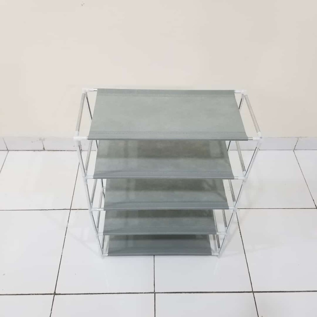 Jual Rak Sendal Sepatu 5 Susun serbaguna Portable Besi Minimalis ...