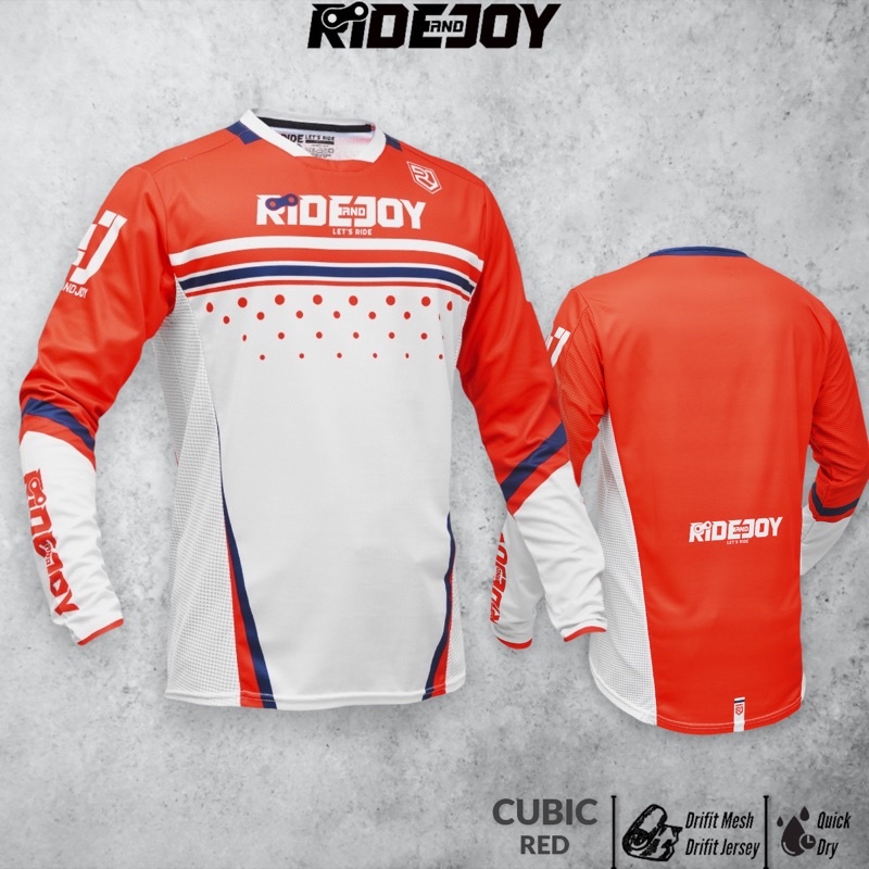 Jual CUBIC RED - Jersey olahraga sepeda santai gowes MTB Downhill ...