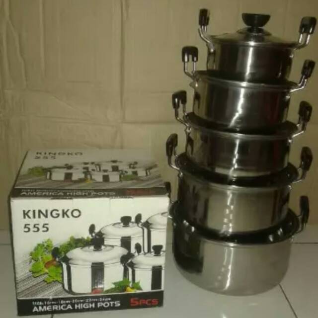Jual Kingko panci set stainless 2000gram/2kg | Shopee Indonesia