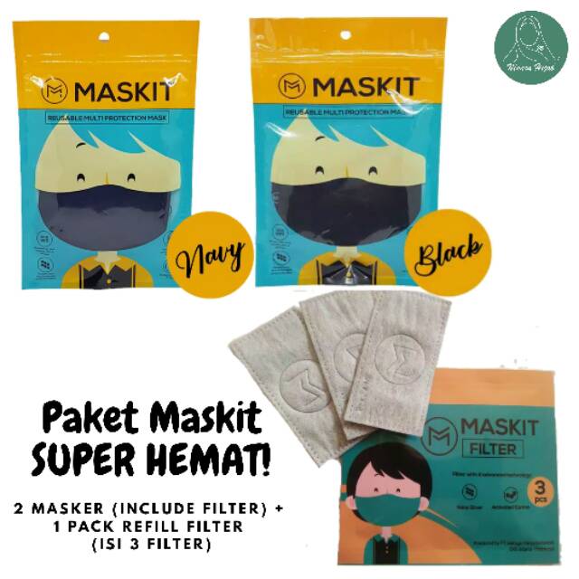 Jual PAKET MASKER MASKIT DAN REFILL FILTER | Shopee Indonesia