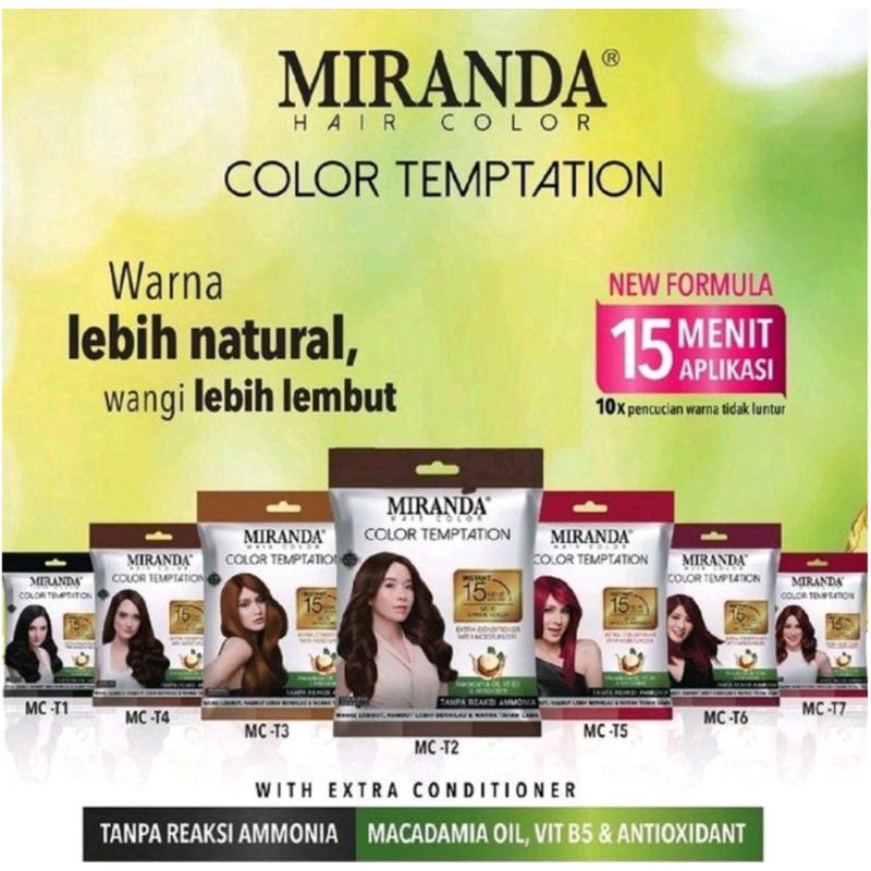 Jual Miranda Cat Rambut Sachet / Miranda Sachet Cat Rambut Hair Color ...