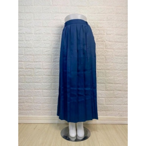 Jual Rok Biru Dongker Panjang PLISKET SD SMP/MTS Seragam Sekolah Rok Panjang SMP / Tsanawiyah ...