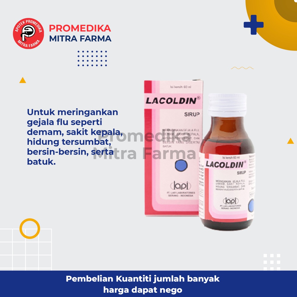 Jual Lacoldin 60 ml Syrup Botol / Obat Batuk, Pilek dan Demam | Shopee ...