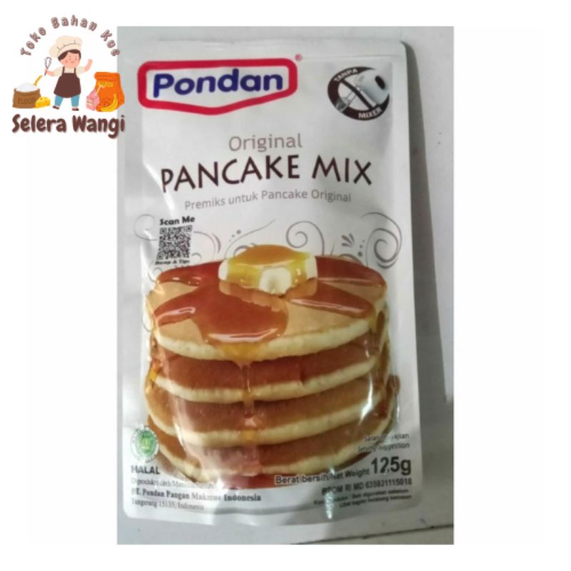 Jual PONDAN ORIGINAL PANCAKE MIX 125 gr | Shopee Indonesia