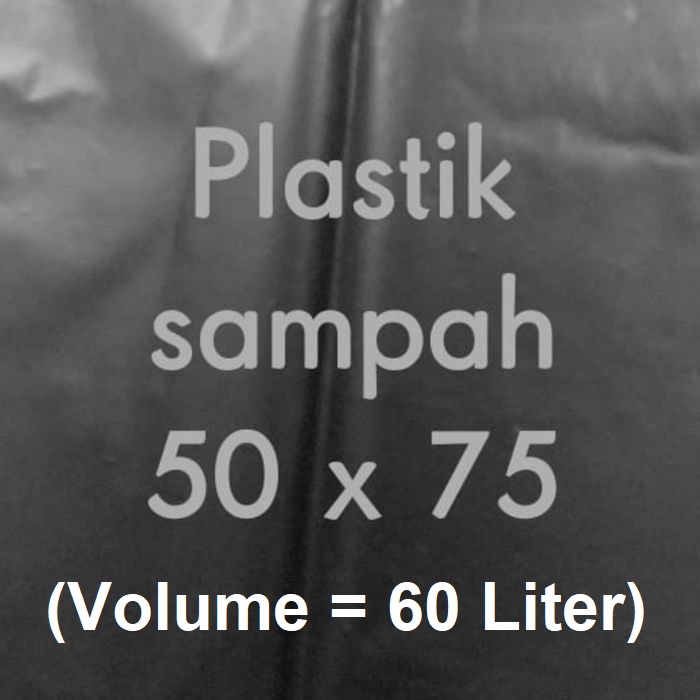 Jual 50 x 75 CM Kantong Tempat Sampah Plastik 60 Liter / Plastic Trash ...