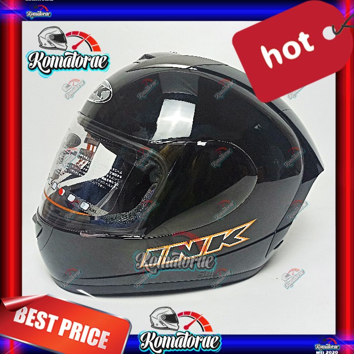Jual HELM INK CL MAX SOLID BLACK METALIC FULL FACE | Shopee Indonesia