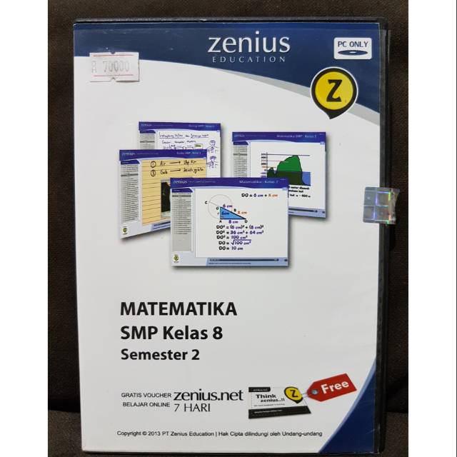 Jual 2 CD Zenius Education Matematika SMP Kelas 8 | Shopee Indonesia