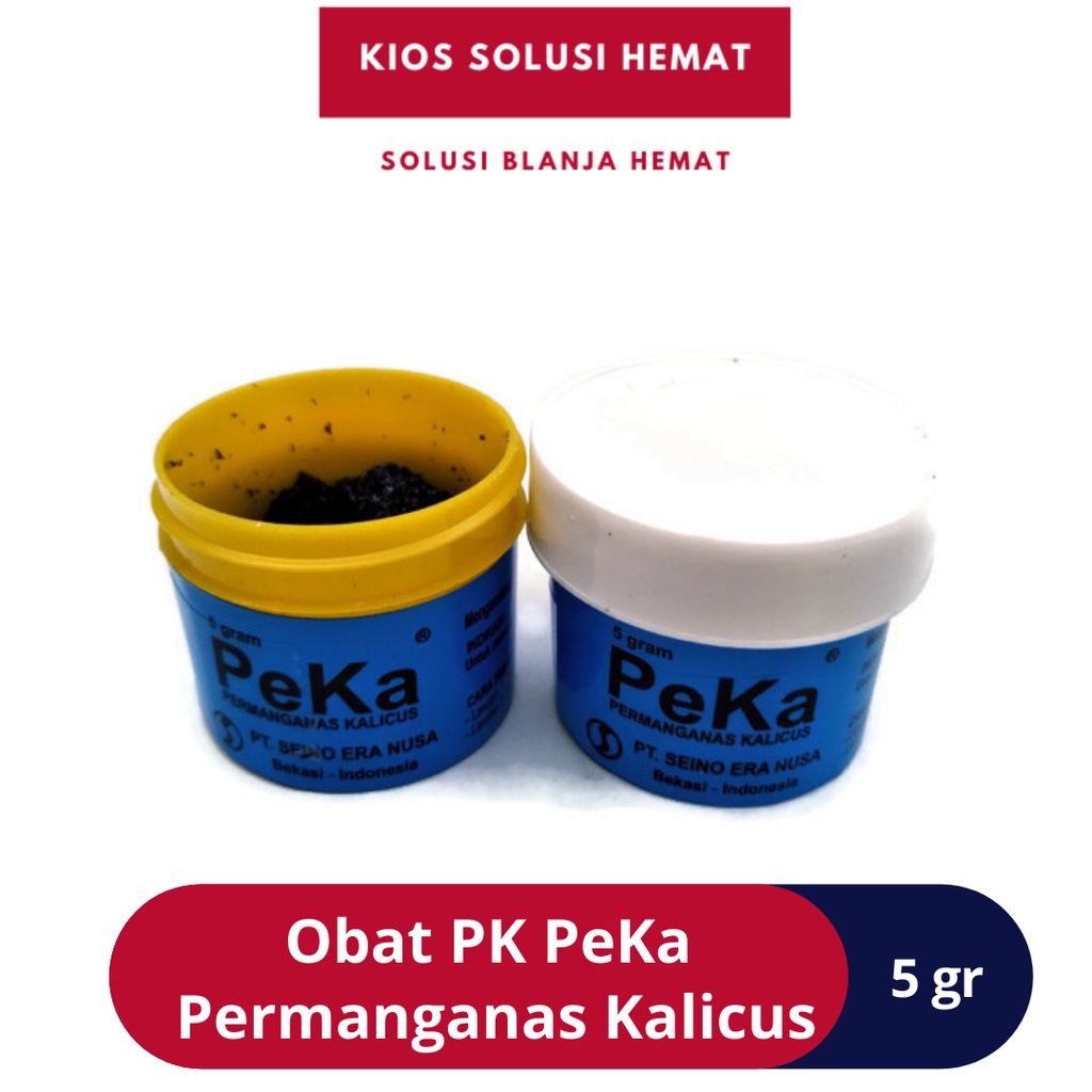 Jual Seino Serbuk PK (PeKa) Kristal Permanganas Kalicus-Kalikus 5gr ...