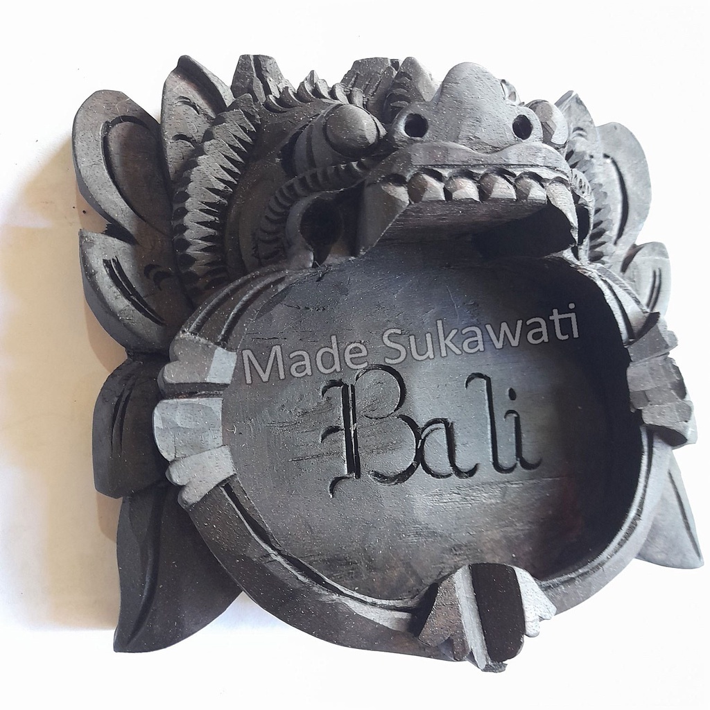 Jual Kerajinan asbak kayu ukiran barong bali | Shopee Indonesia