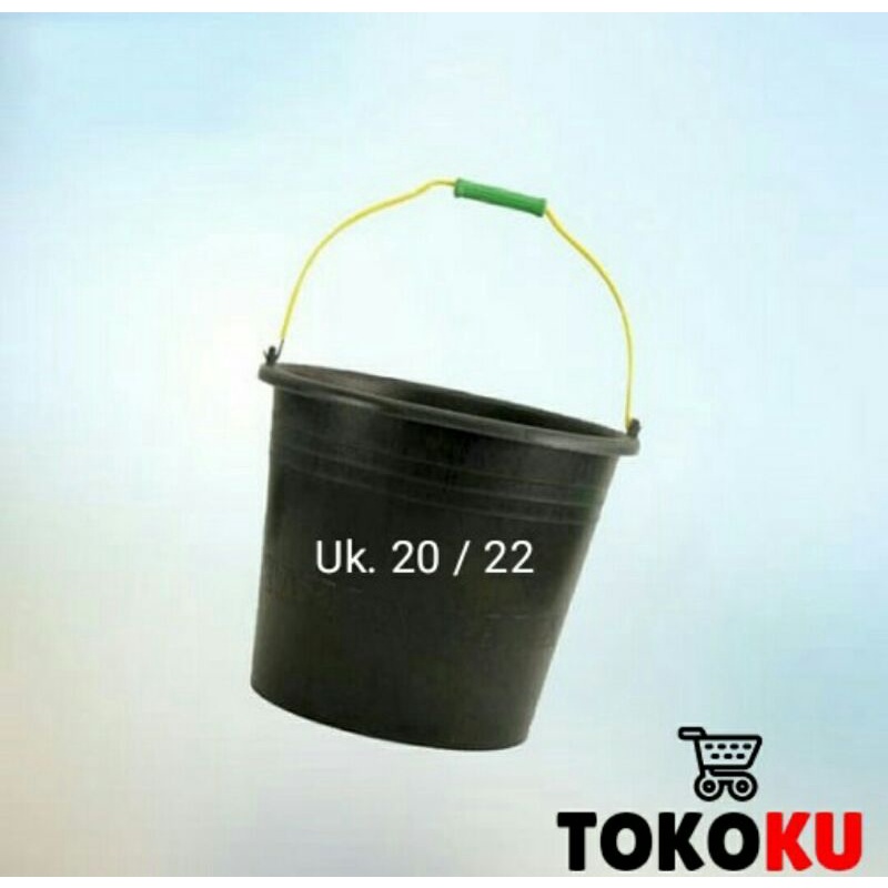 Jual EMBER COR HITAM ANTI PECAH /EMBER BANGUNAN/EMBER PLASTIK KARET ...