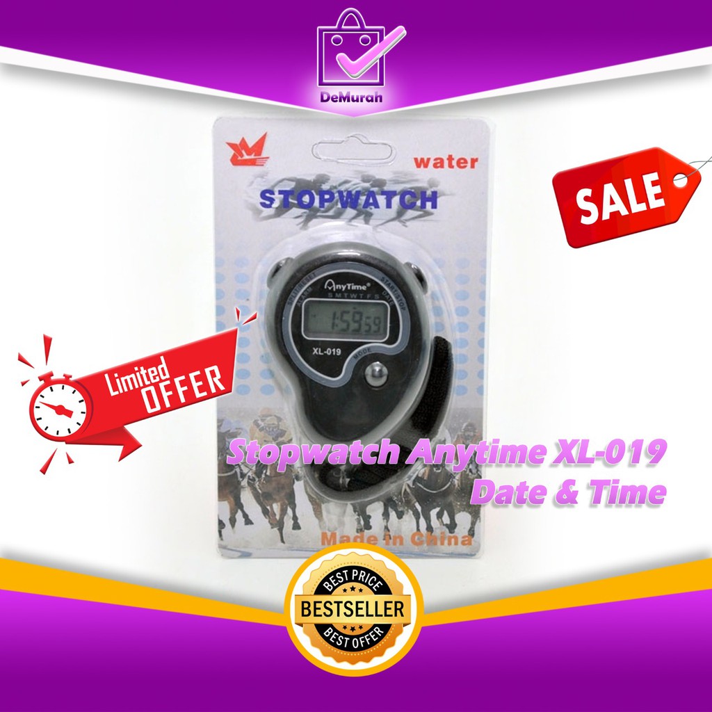 Jual Stopwatch Anytime XL-019 Date & Time | Shopee Indonesia