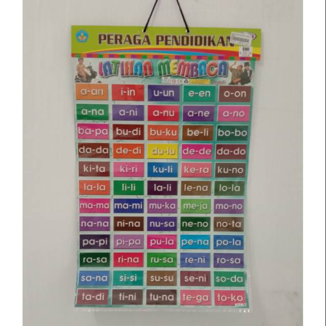 Jual Poster peraga pendidikan latihan membaca | Shopee Indonesia
