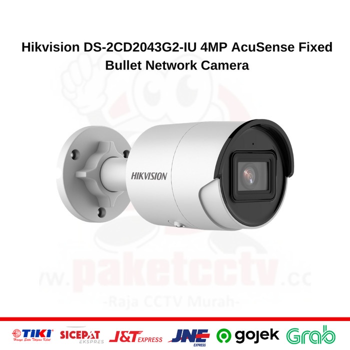 Jual Hikvision DS-2CD2043G2-IU 4MP AcuSense Fixed Bullet Network Camera | Shopee Indonesia