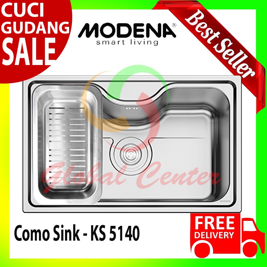 Jual Kitchen Sink Modena - Como KS 5140 Original | Shopee Indonesia