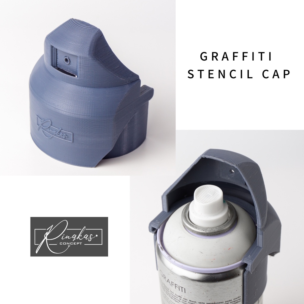 Jual RINGKAS CONCEPT Graffiti Stencil Cap V1 Stencil Caps For Graffiti ...