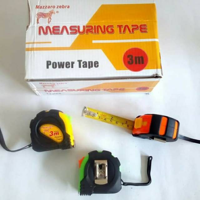 Jual Meteran 3m 3 meter/ measuring tape 3m alat ukur meteran tukang ...